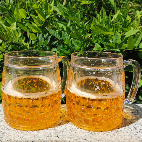 Buy Wholesale China 400ml Double Wall Gel Freezer Beer Mugs & Gel ...