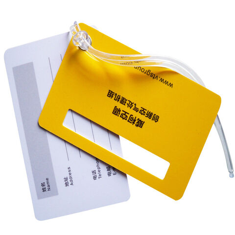 Buy Wholesale China Hard Plastic Luggage Tag With Clear Business Card ...