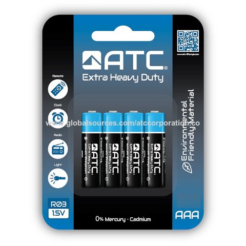 Buy Wholesale Hong Kong SAR Zinc Carbon Super Heavy Duty Battery R03 ...