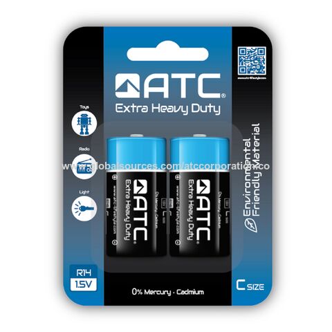 Buy Wholesale Hong Kong SAR Zinc Carbon Super Heavy Duty Battery R14 C ...