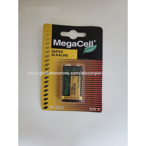 Buy Wholesale Hong Kong SAR Megacell Dry Cell Alkaline Max Battery 9v ...