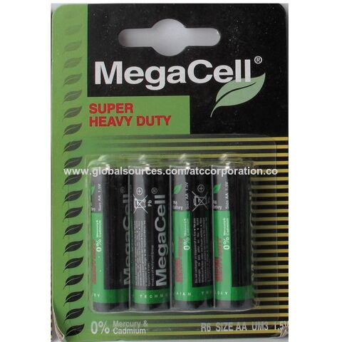 Buy Wholesale Hong Kong SAR Super Heavy Duty Megacell Zinc Carbon ...