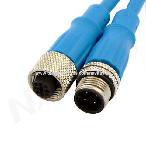 Buy Wholesale Taiwan Oem M12 S Code Plug Connector Male Female Wiring ...