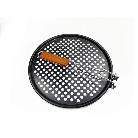 Buy Wholesale China Factory Round Perforated Bbq Grill Pan Stainless ...
