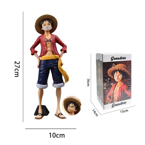 27cm One Pieced Monkey D Luffy Action Figure Smile Luffy Figurine ...