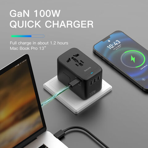 Buy Wholesale China 100w Quick Charge Gan Super Mini Usb Travel Adapter