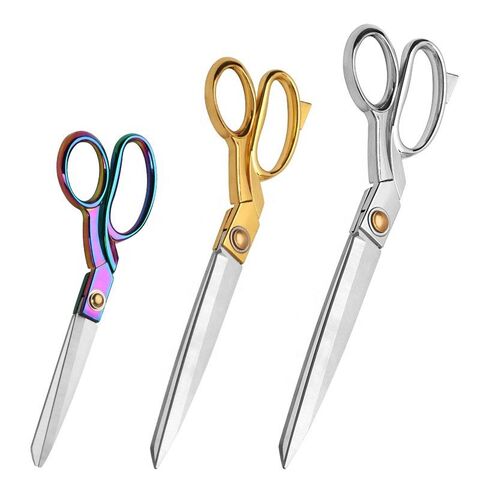 Zinc Alloy Stainless Steel Tailor Scissors Colorful Handle Clothes ...