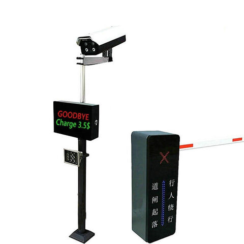 Anpr/alpr Camera Car Number Recognition With Traffic Barrier For Road ...