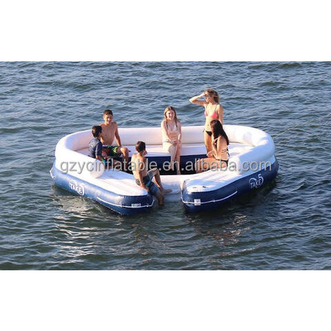 Guangzhou Dwf Inflatable 6 Person Party Boat Island Sofa Float 2 Built ...