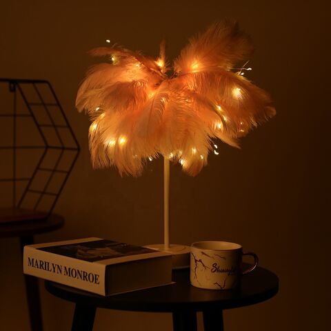 Buy Wholesale China New Fairy Gift Pink Feather Home Bedside Bedroom ...