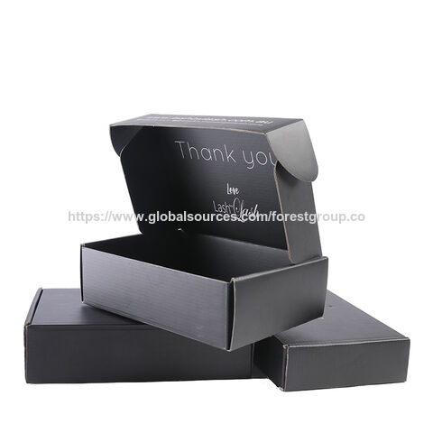 Wholesale Black Craft Cartons Cosmetics Size Corrugated Boxes Packaging ...
