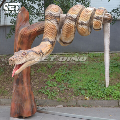 Buy Wholesale China Vivid Animal Model Animatronic Snake Statue ...