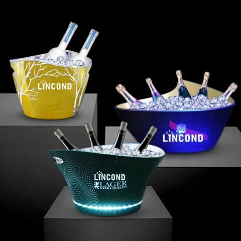 Buy Wholesale China 5l Champagne Beer Wine Bottle Led Ice Bucket With ...