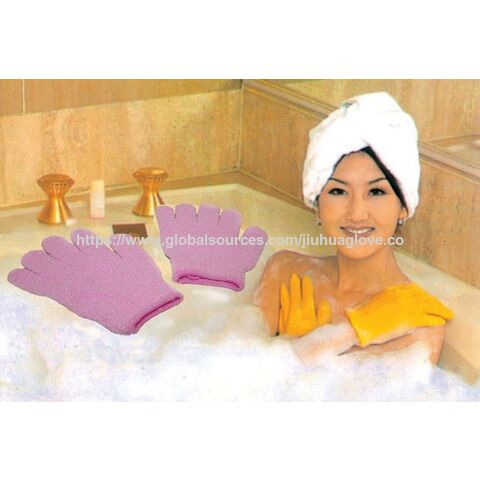 Buy Wholesale China Bath Gloves, Back Rub Bath Gloves, Scrub Bath ...