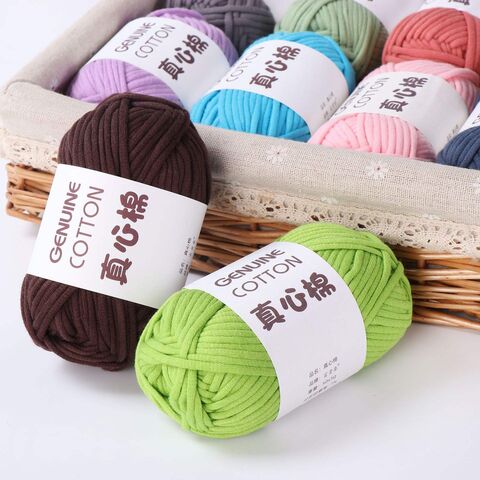 50g Diy Cloth Strip Thread 70% Cotton 30% Nylon Hand-woven Scarf Thread ...