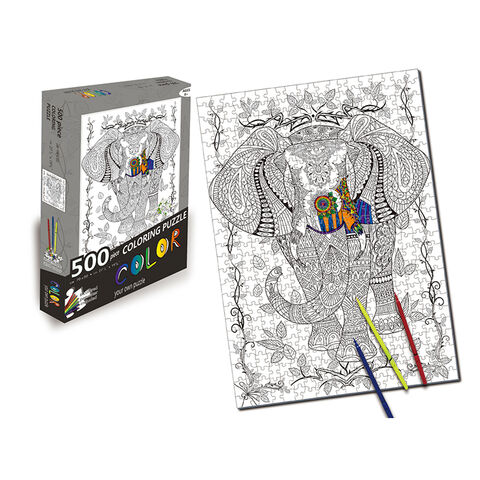 Buy Wholesale China 500 Pieces Kids Educational Diy Painting Jigsaw ...