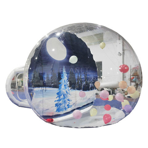 Christmas Giant Blow Up Inflatable Snow Globe Clear Pvc Human ...