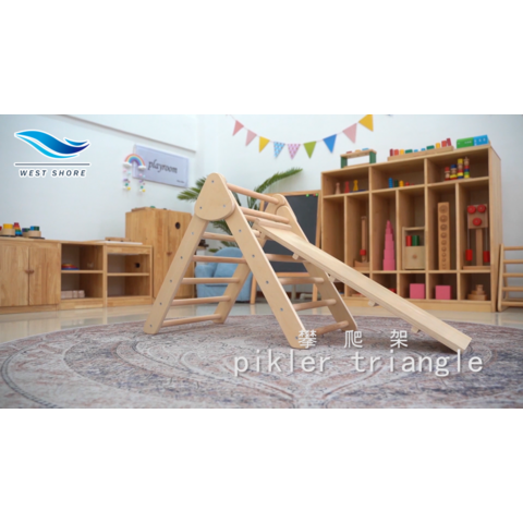 Buy Wholesale China Montessori Pickler Wooden Climbing Triangle Ladder ...