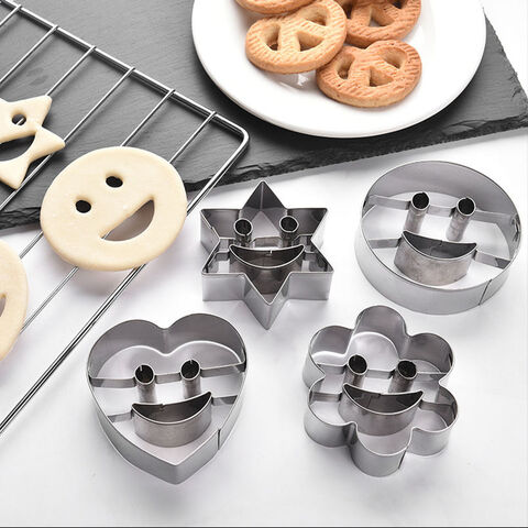 Custom Heart Shapes Press Biscuit Cookie Mold Cutter, Biscuit Mold ...