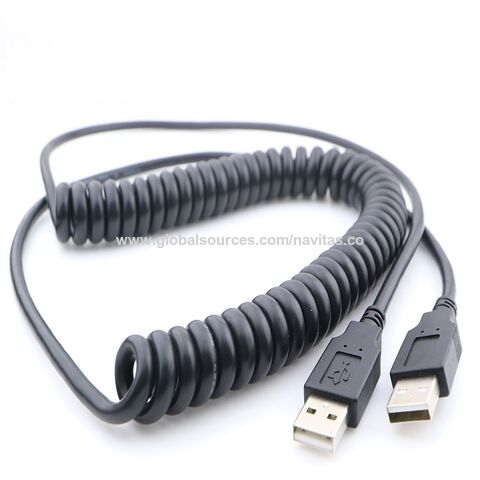 Buy Wholesale Taiwan 4 Pin Usb A Male To A Male Connector With Spiral ...