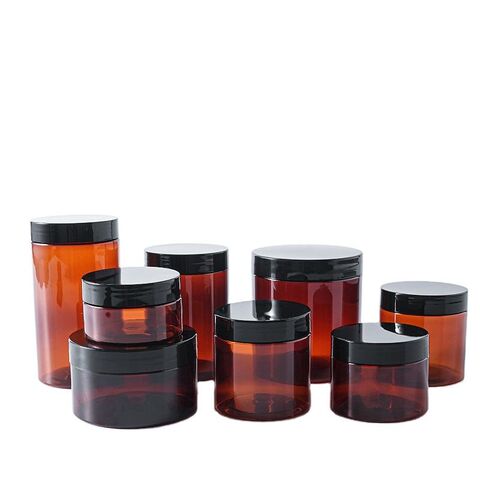 Buy Standard Quality China Wholesale Amber Plastic Cream Jar 68mm Wide ...