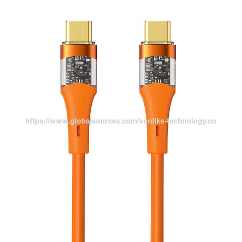 Buy Wholesale China Translucent Cable, Odm, Oem, Usb C To Usb C, For ...