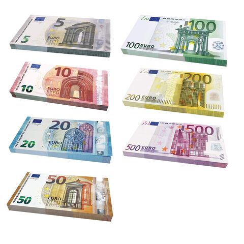 Banknotes Paper Prop Money One Stack 100 Pcs Euro Bills Realistic Play ...