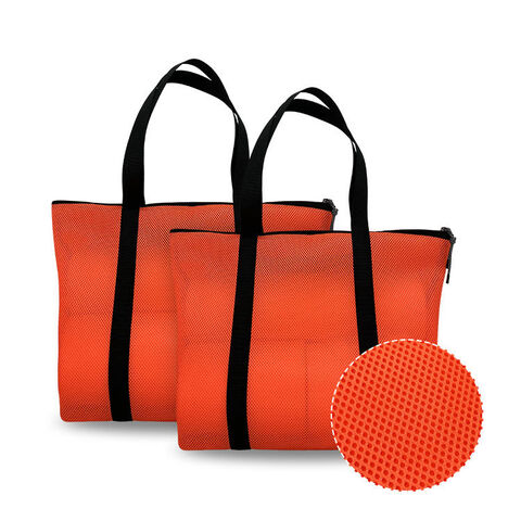 Custom Ultralight Large Personalized Beach Mesh Tote Bag Clear Beach ...