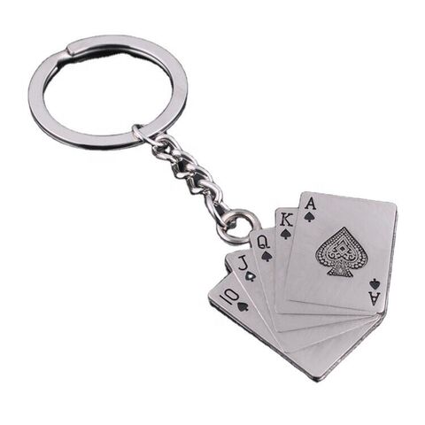 Buy Wholesale China Custom Logo Gift Metal Poker Chip Key Chain Ring ...