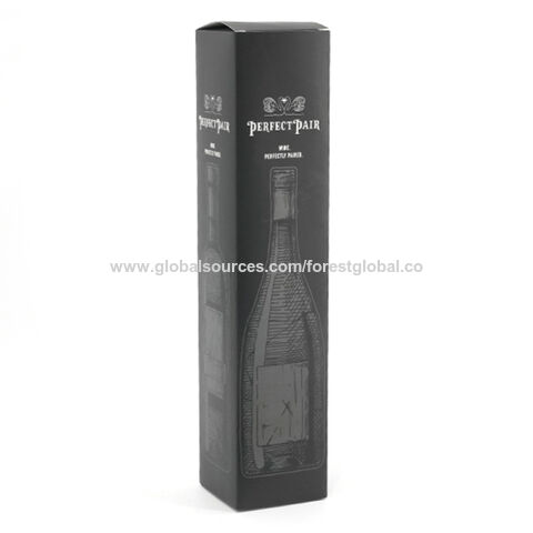 Buy Wholesale China Luxury Matt Black Cardboard Gin Packaging Christmas ...
