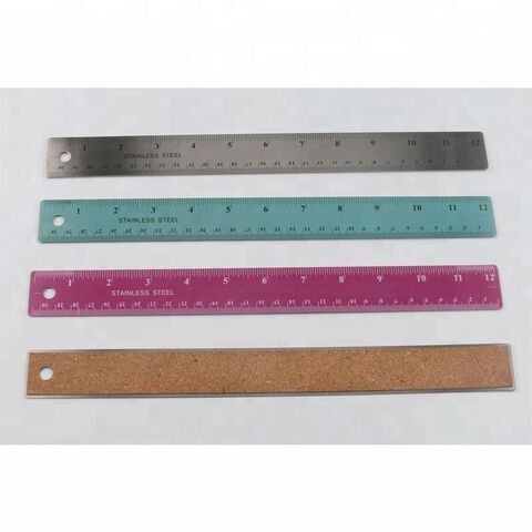 Stainless Steel Ruler With Cork Base $0.26 - Wholesale China Stainless ...