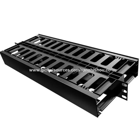 Plastic Rack Mount 1u 24 Port Cable Manager Cat6 Rj45 Ethernet Cable ...