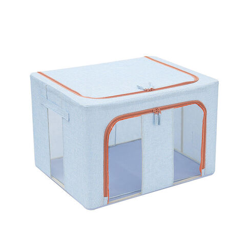 See-through Window Double Zipper Foldable Steel Frame Shelf Clothes ...