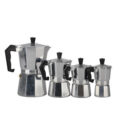 Stocks 3 Cups Italian Espresso Coffee Maker Aluminum Classic Coffee ...