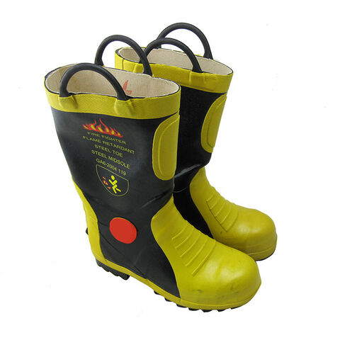Ce Steel Toe And Steel Mid Sole Waterproof Firemen Boots Oil Chemical ...