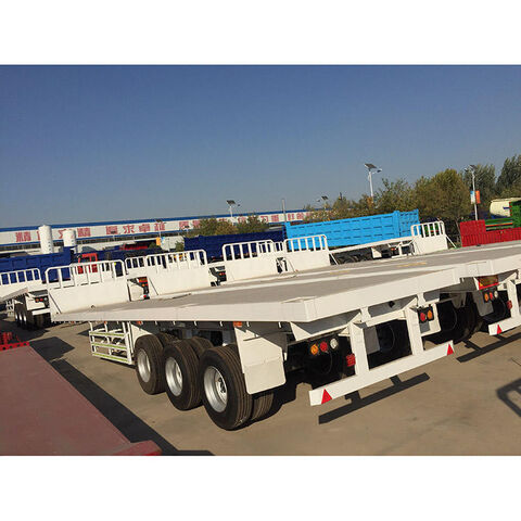 Buy Wholesale China Max Payload 40 Feet Flatbed Truck Platform Semi ...