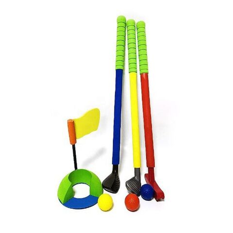Kids Educational Golf Set Toys Indoor Sport Game Clubs Soft Fitness ...