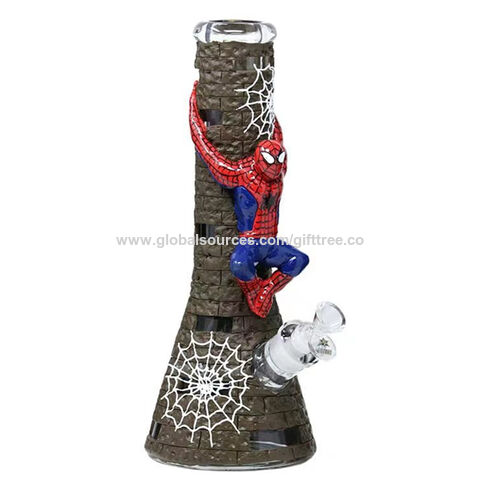 Buy Wholesale China Custom Design Spiderman Bong 3d Hand Painted Glass ...