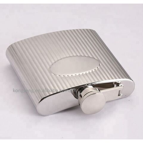 Bulk Buy China Wholesale Classic Hip Flask With Decorative Column 6oz ...