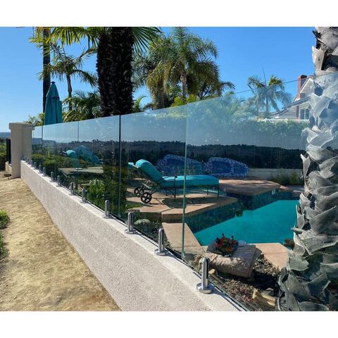 Clearview Frameless Glass Railing 36 In. X 39.37 In.tempered Laminated ...