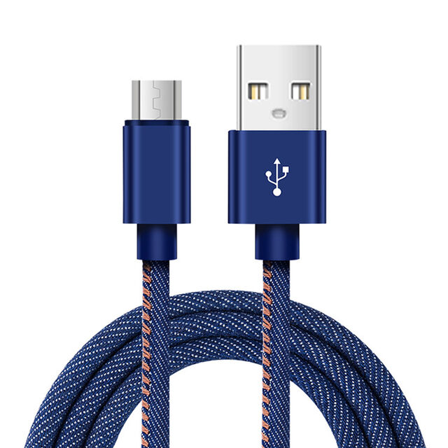 Bulk Buy China Wholesale Unique Braided Usb Cable Denim Data Cable For ...