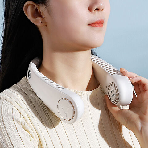 Cooling Fan Rechargeable Adjustable Cooler Bladeless Free Hanging Mini ...