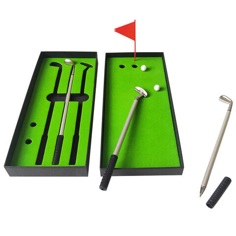 Pen Set Men Dad Putting Green Desktop Gag Office Desk Sports Games Mini ...