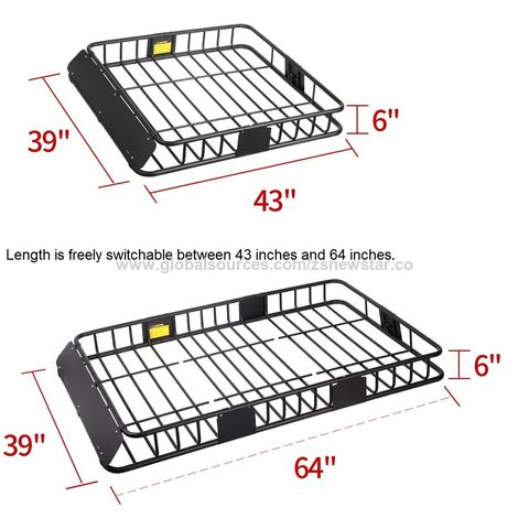 Universal Roof Basket Car With Extension - China Wholesale Roof Rack ...