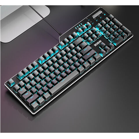 Wired Led Backlit Mechanical Keyboards, 104+6 Multimedia Double ...