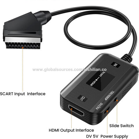 Buy Wholesale China Scart To Hdmi Adapter, Video Audio Converter ...