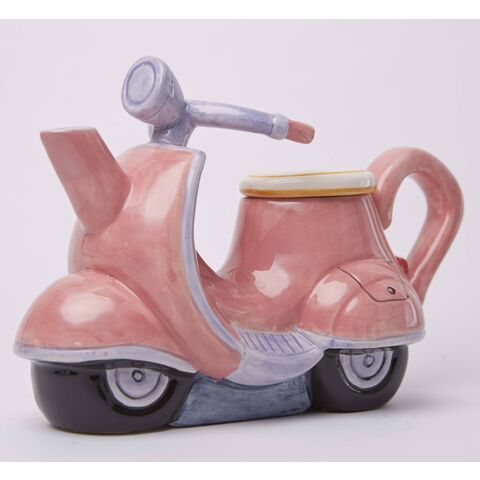Creative Cute Motorcycle Shape Pink Teapot For Kids, Made In China ...