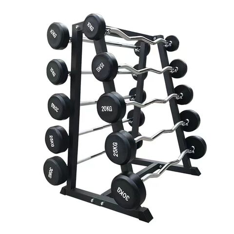 Buy China Wholesale Fixed Barbell Storage Rack For Straight & Curl Bars ...