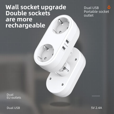 Buy Wholesale China 822e Eu Outlet Extender With Usb, Ouliyo Double ...
