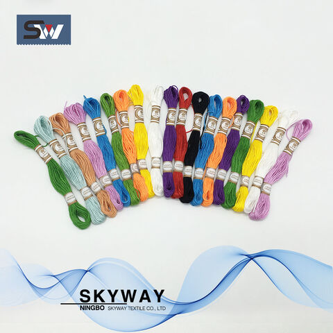 Buy Wholesale China Rainbow Color Cross Stitch Embroidery Thread For ...